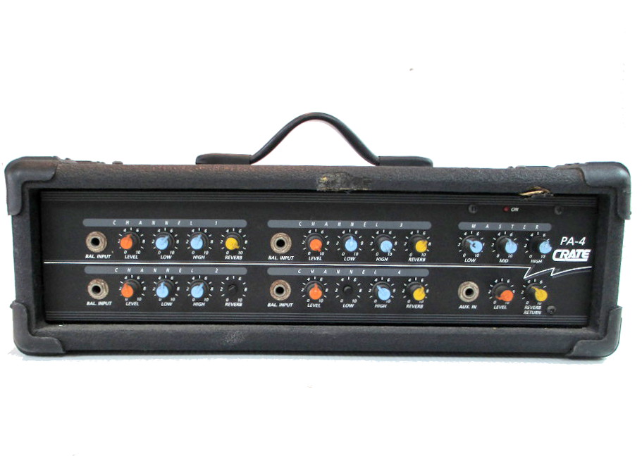 Crate PA System PA-4 - 4 Channel Mixer Amp With Speakers