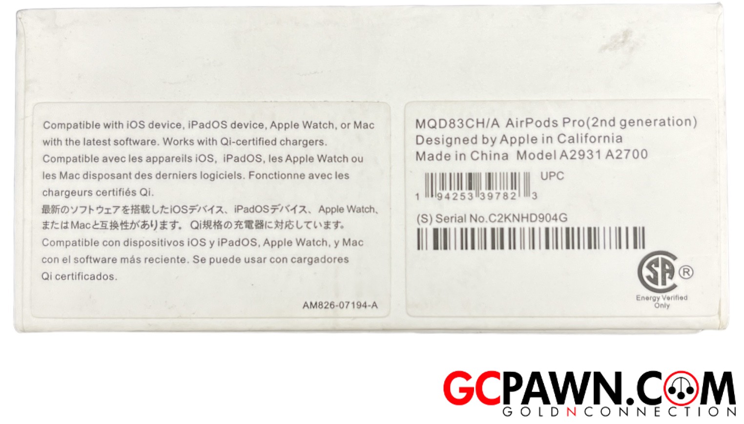 Apple Headset Airpod Pro 2nd Gen