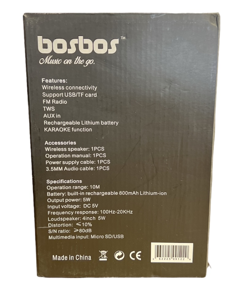 BosBos Bluetooth speaker Dash
