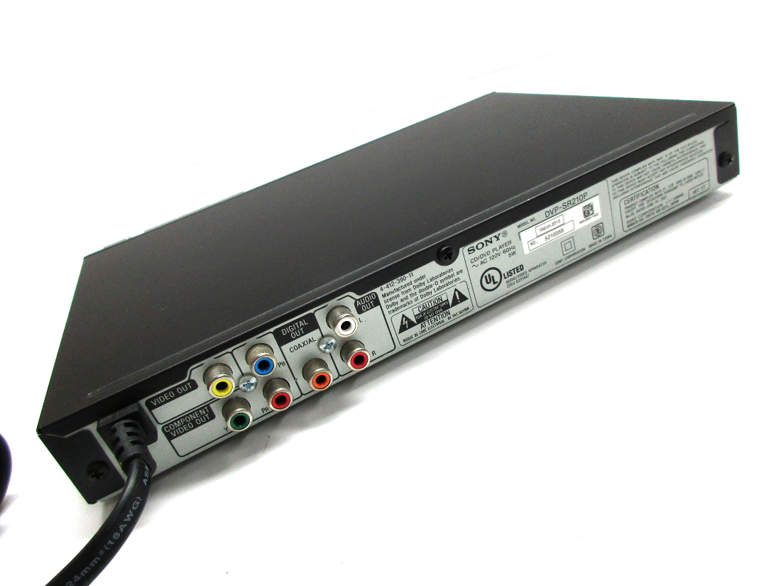 Dvd Player Sony Dvp Sr210p Reference Manual
