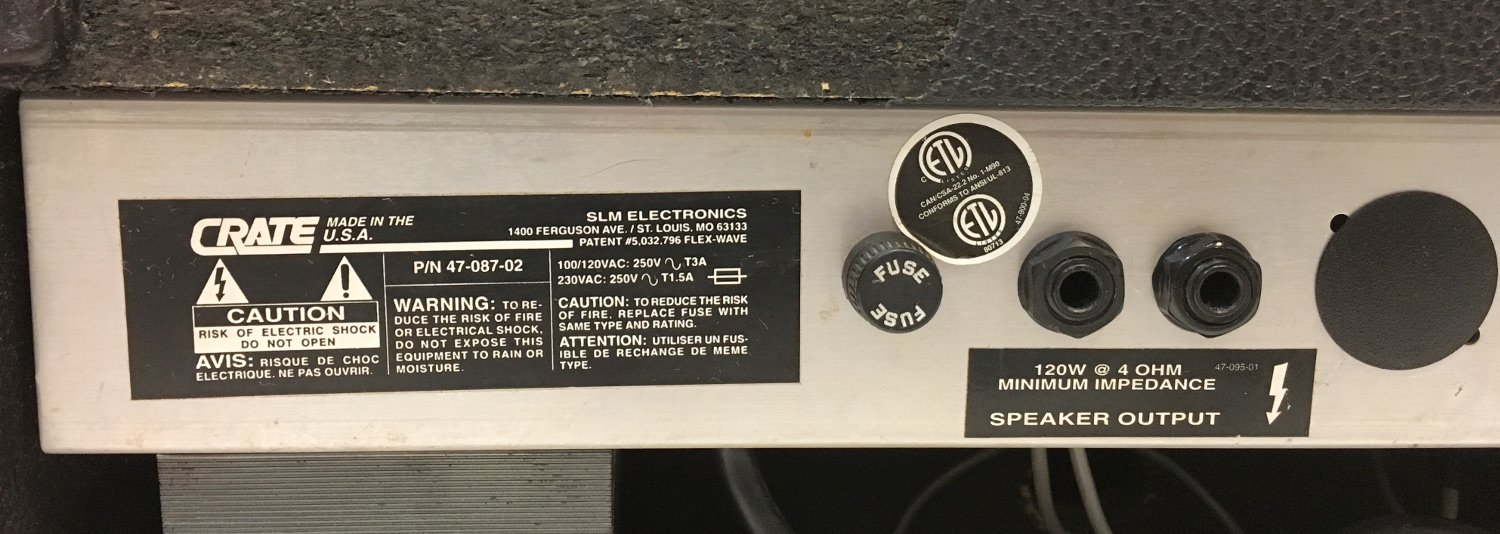 Crate Amp Head GX-1200H