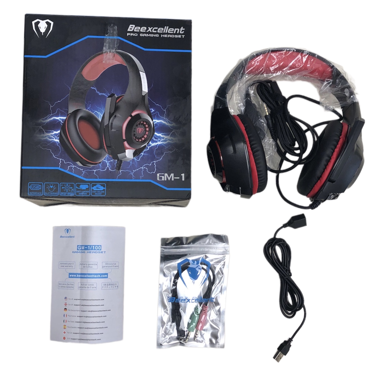 Beexcellent Headphones GM-1