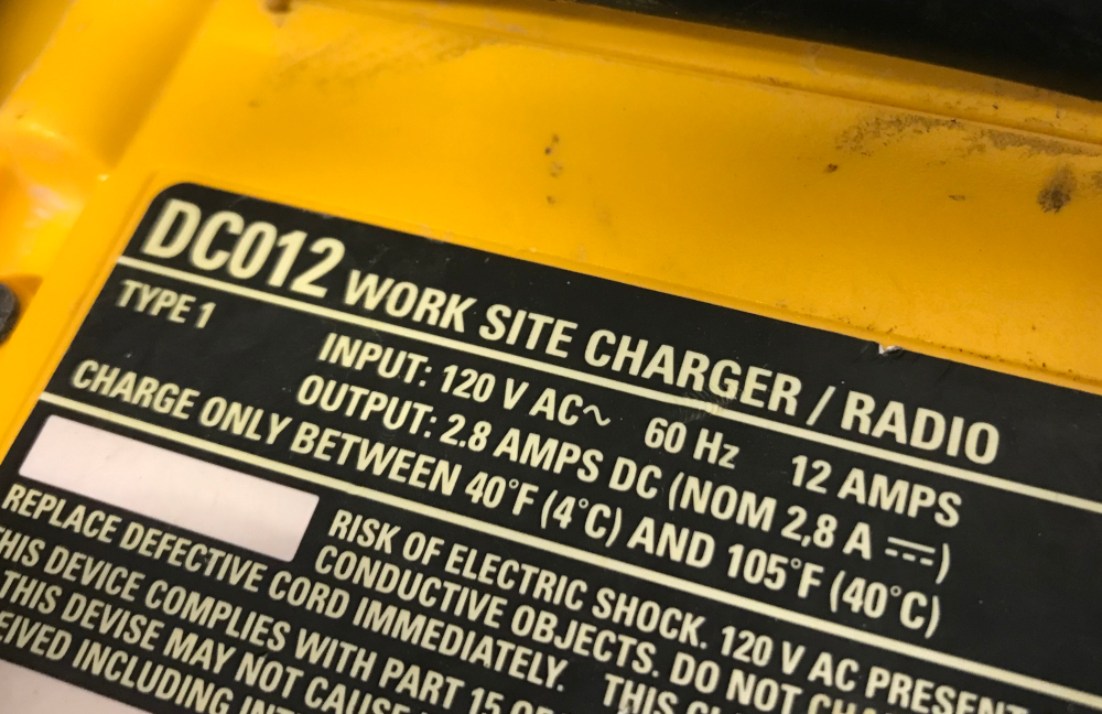 Dewalt Power equipment DC012