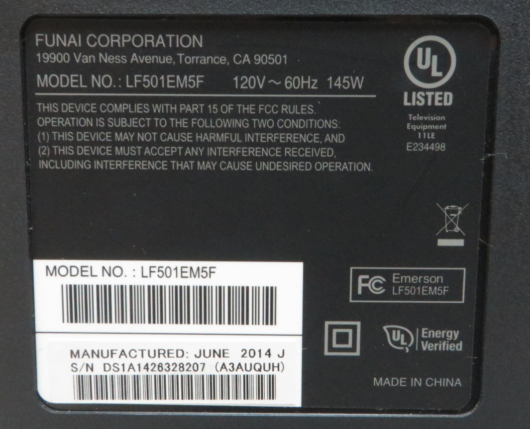 Emerson LED LF501EM5F