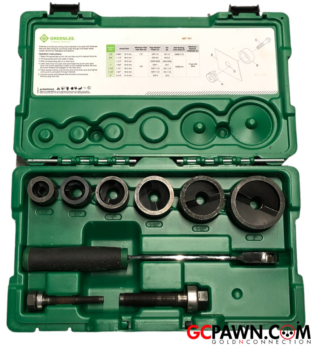 Greenlee Loose hand tools 7238SB