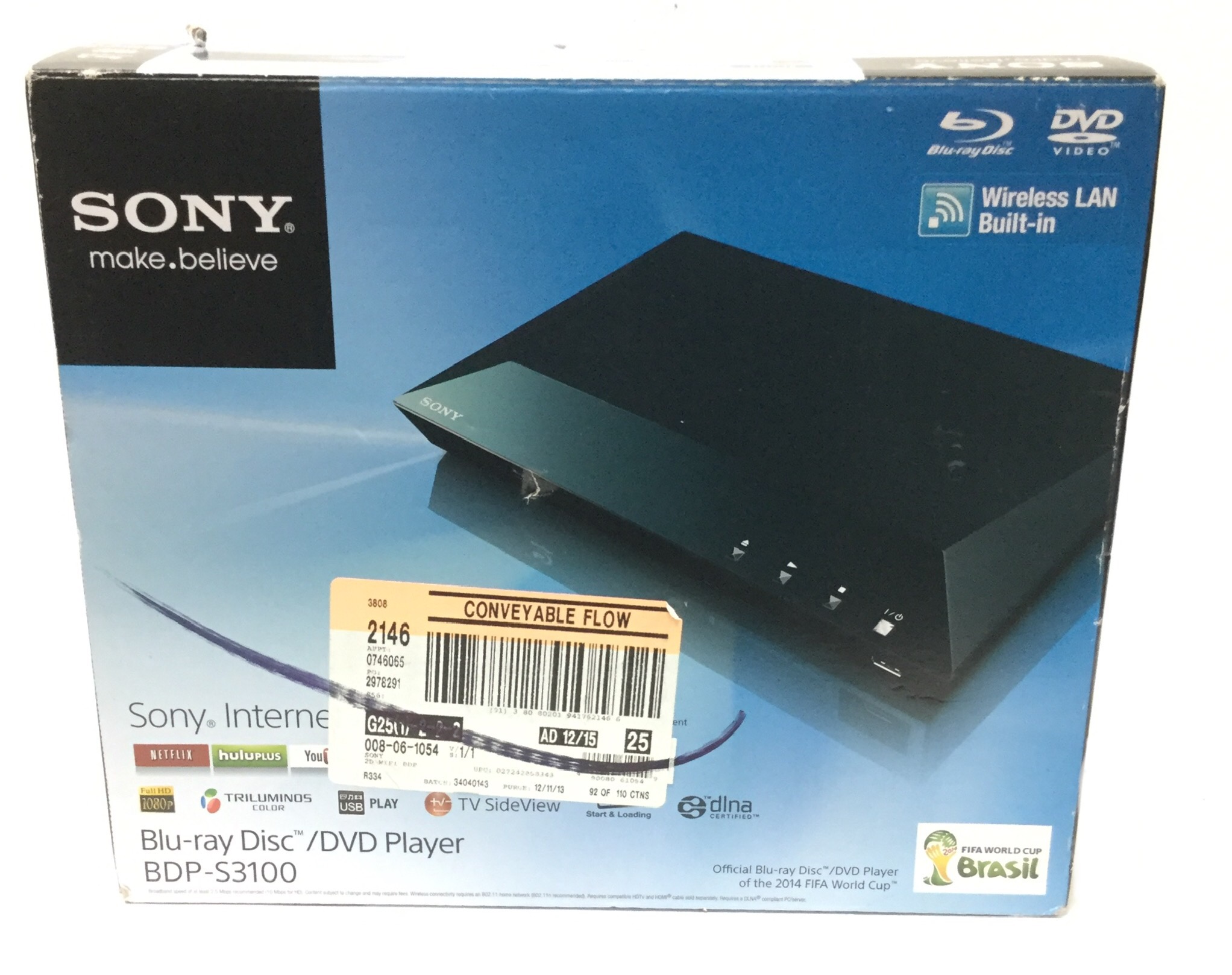 Sony Blu-ray player BDP-S3100