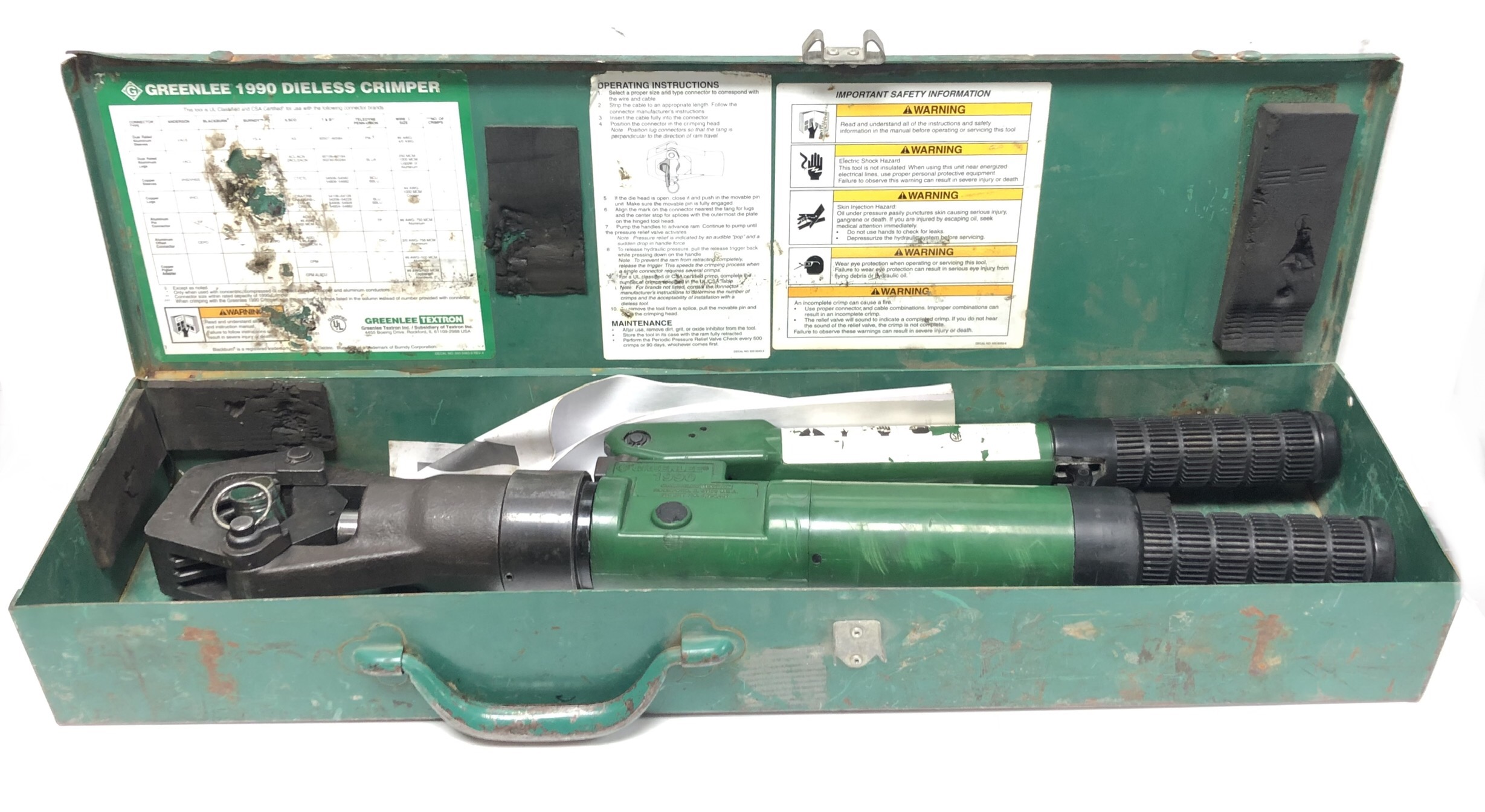 Greenlee Electrician tools 1990