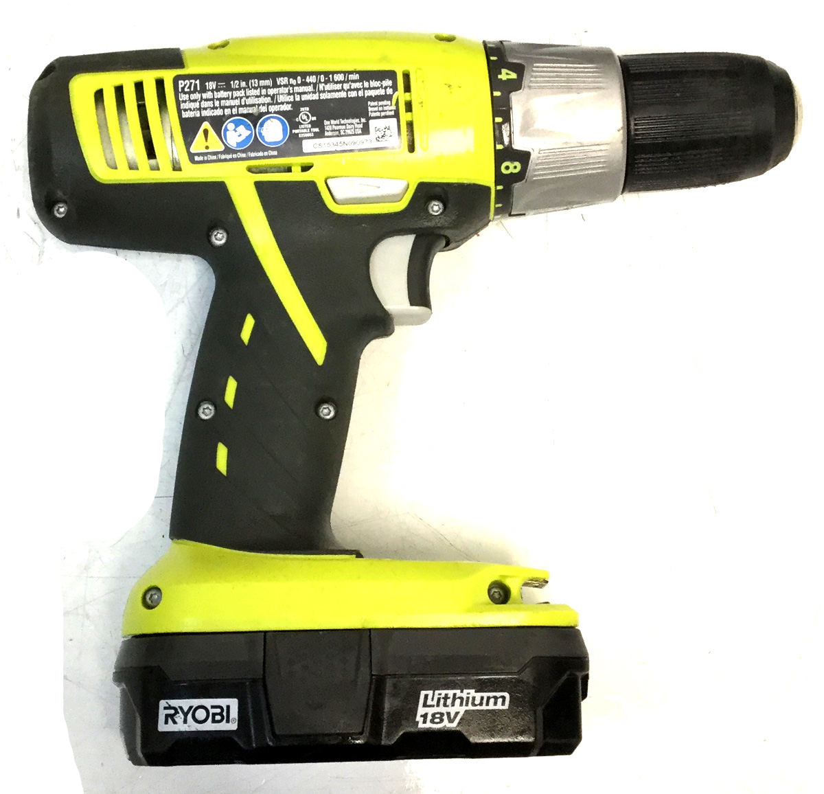 Ryobi Cordless hand tools P271