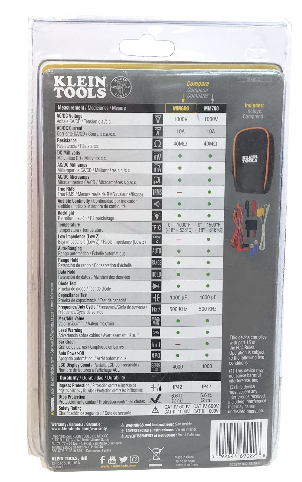 Klein Electrician tools MM600