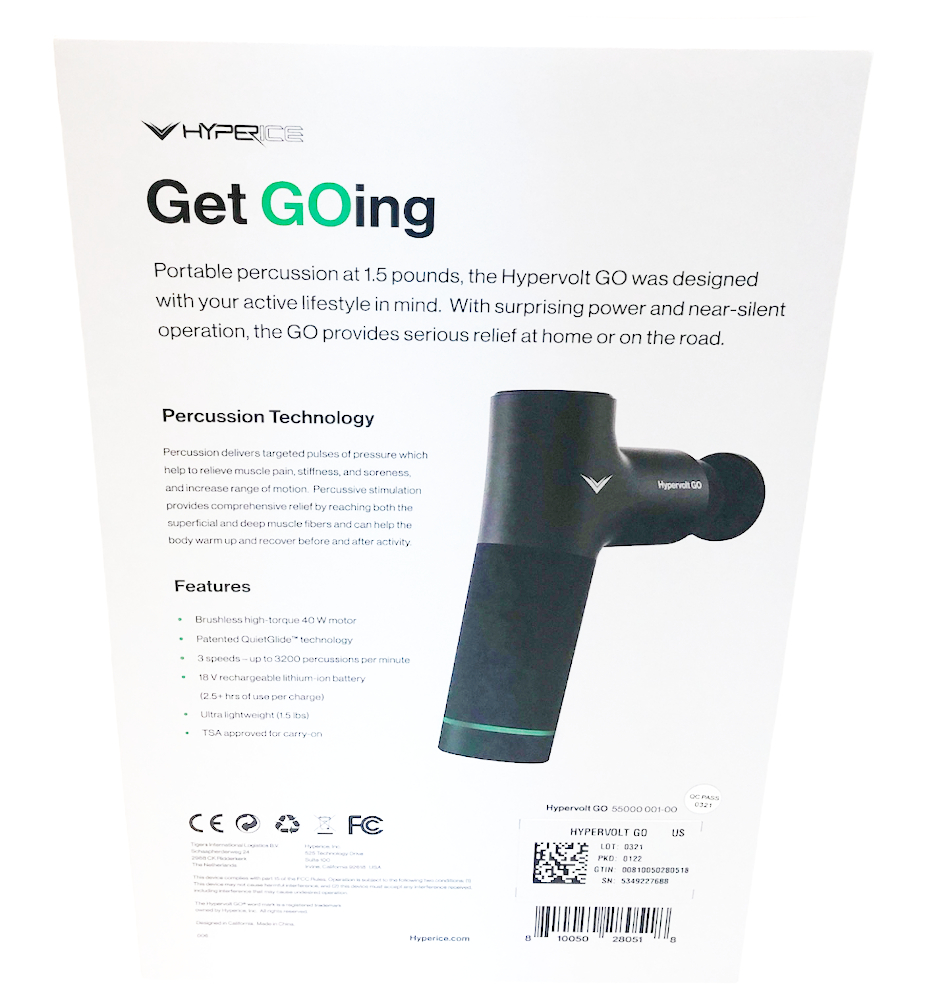 Hyperice Massager Hypervolt Go (55000 001-00)