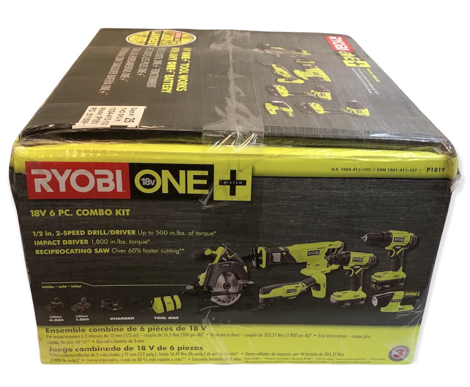 Ryobi Cordless hand tools P1819