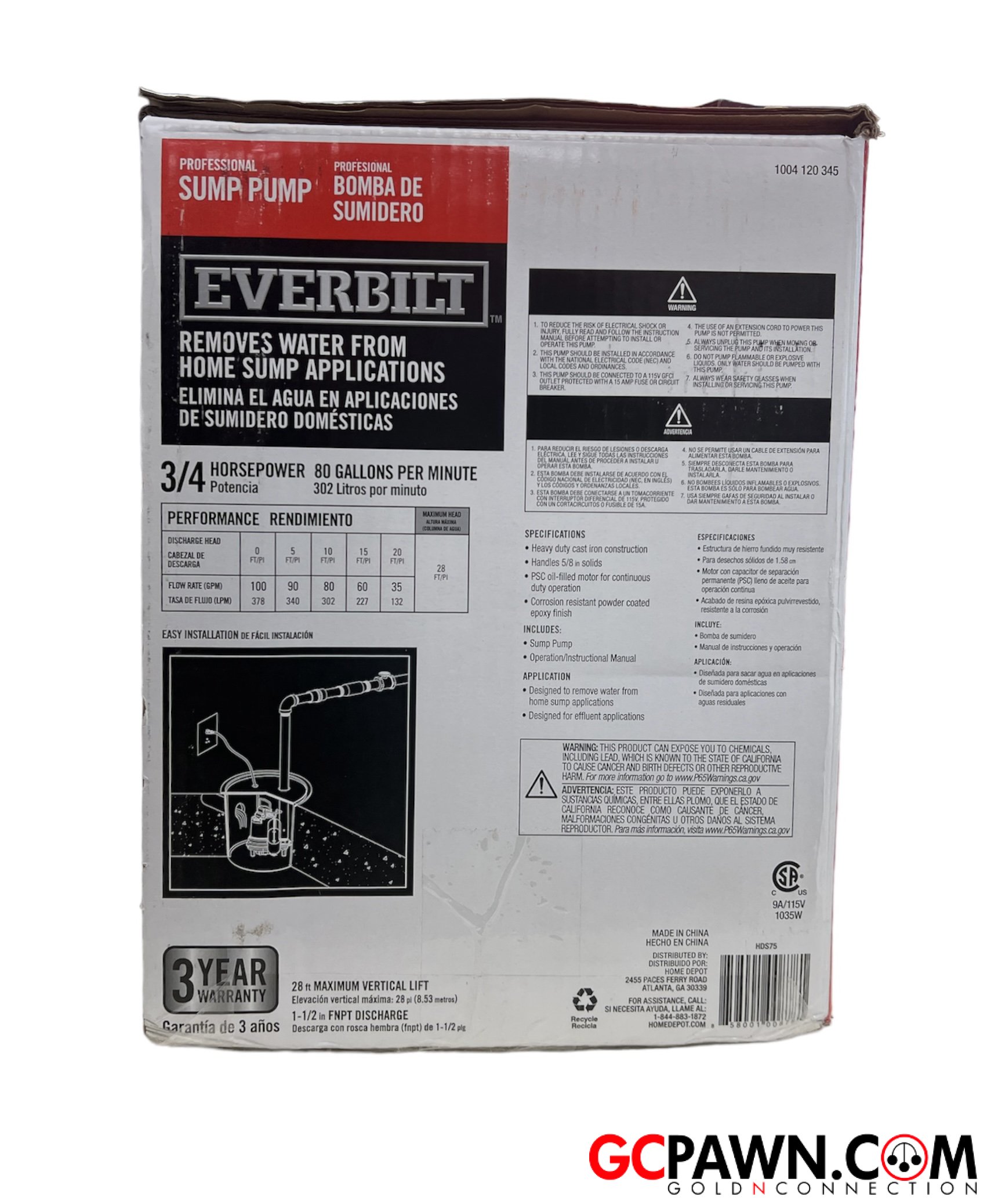 Everbilt Plumbing tools HDS75