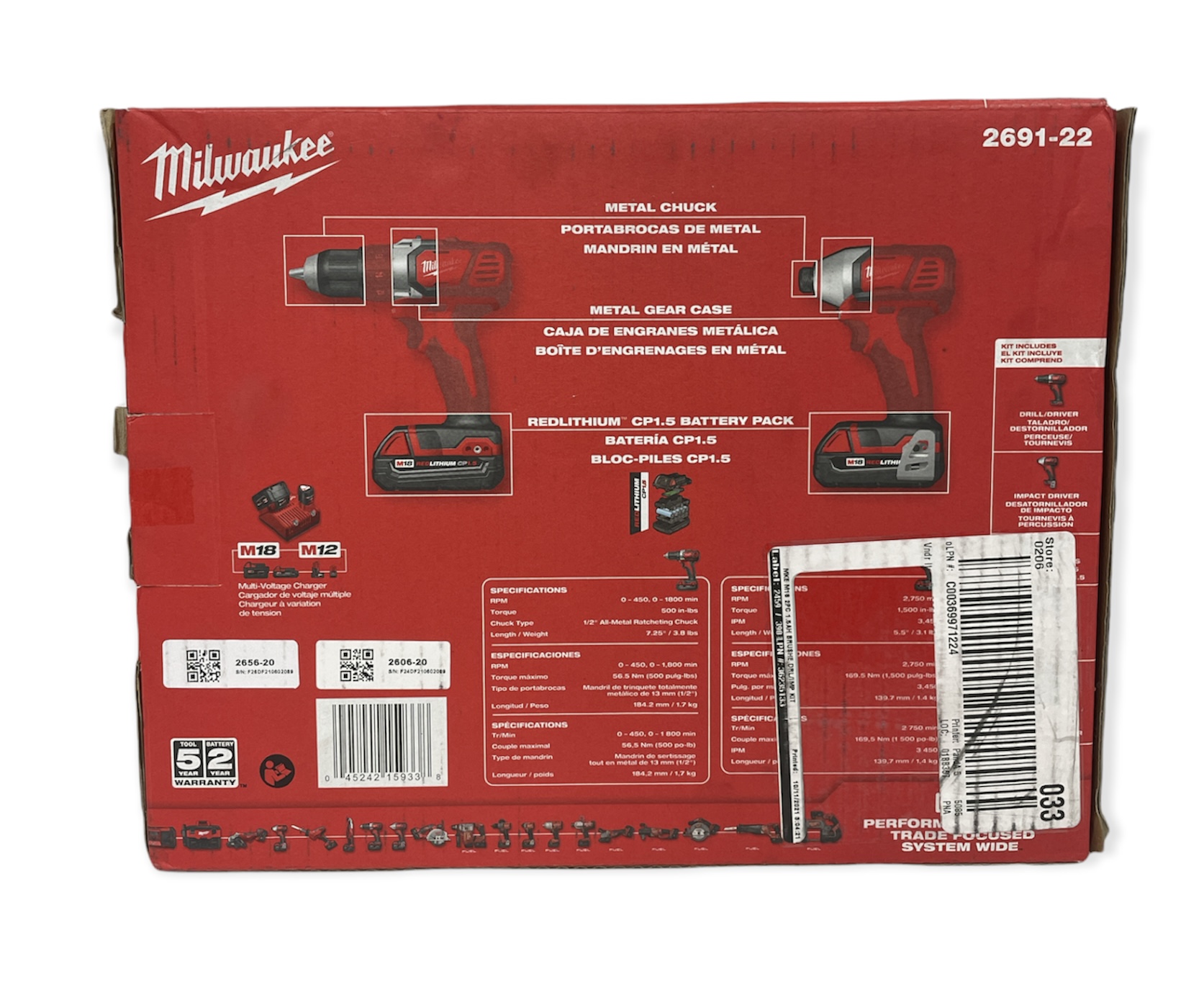 Milwaukee Cordless hand tools 2691-22