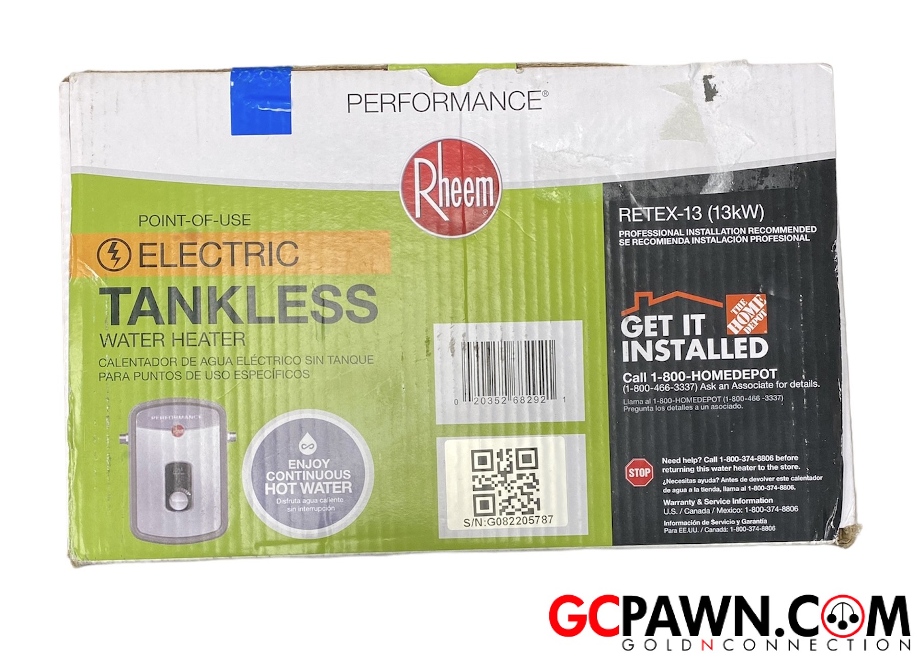 Rheem Water Heater RETEX-13