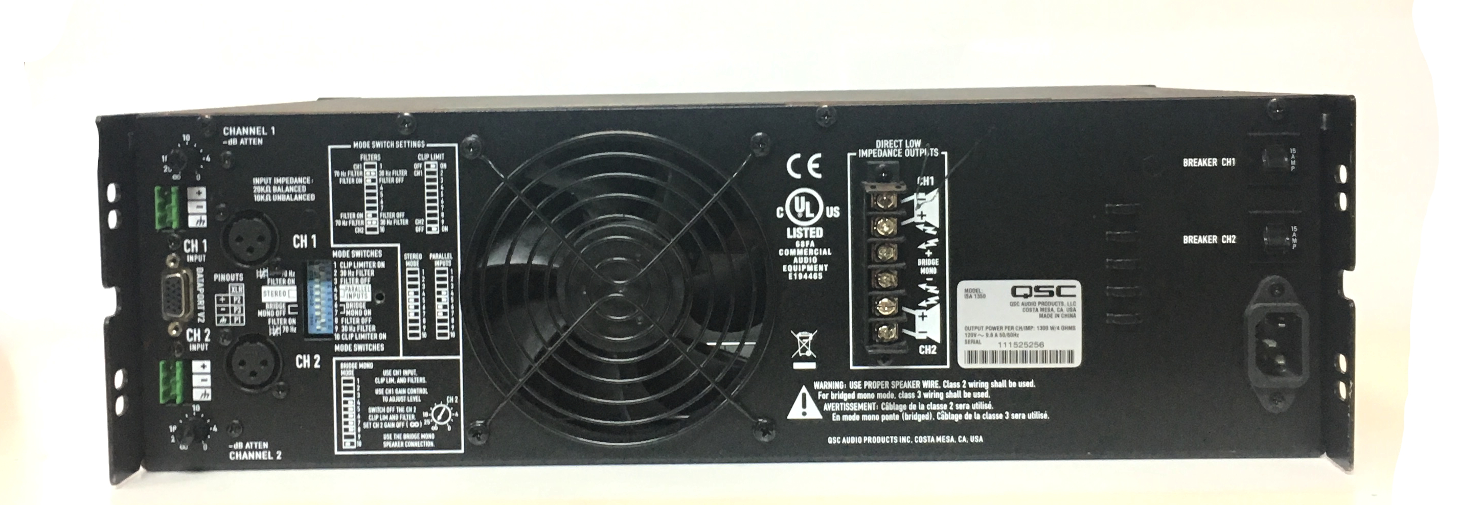 QSC Power Amplifier ISA1350