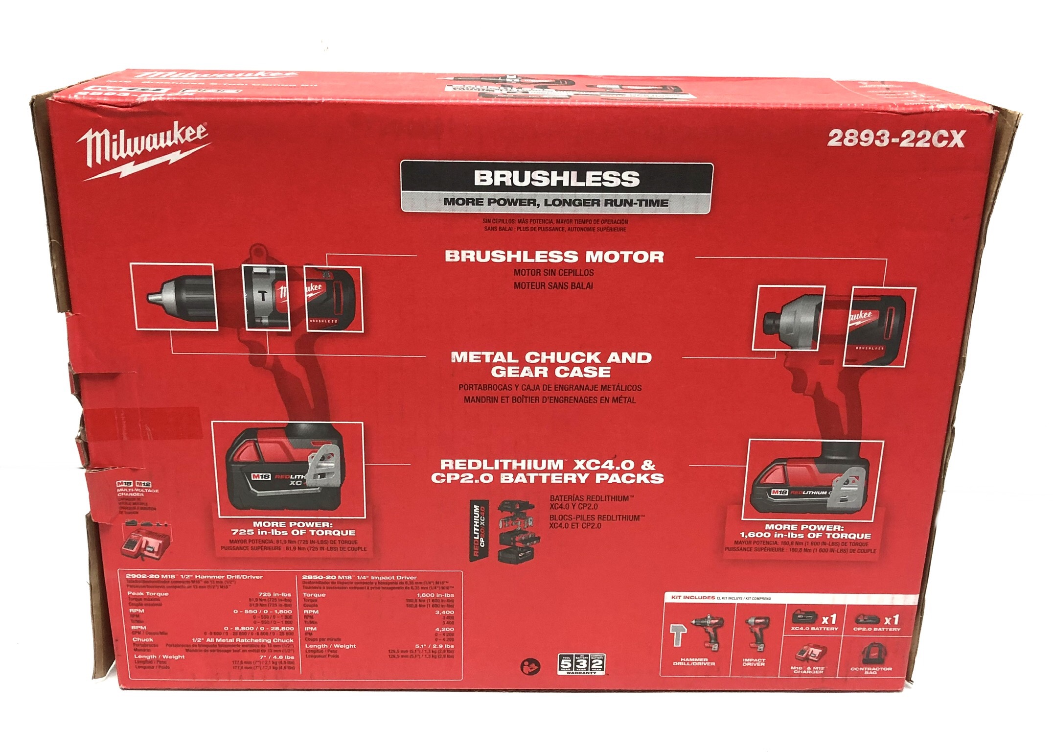 Milwaukee Cordless hand tools 2893-22CX
