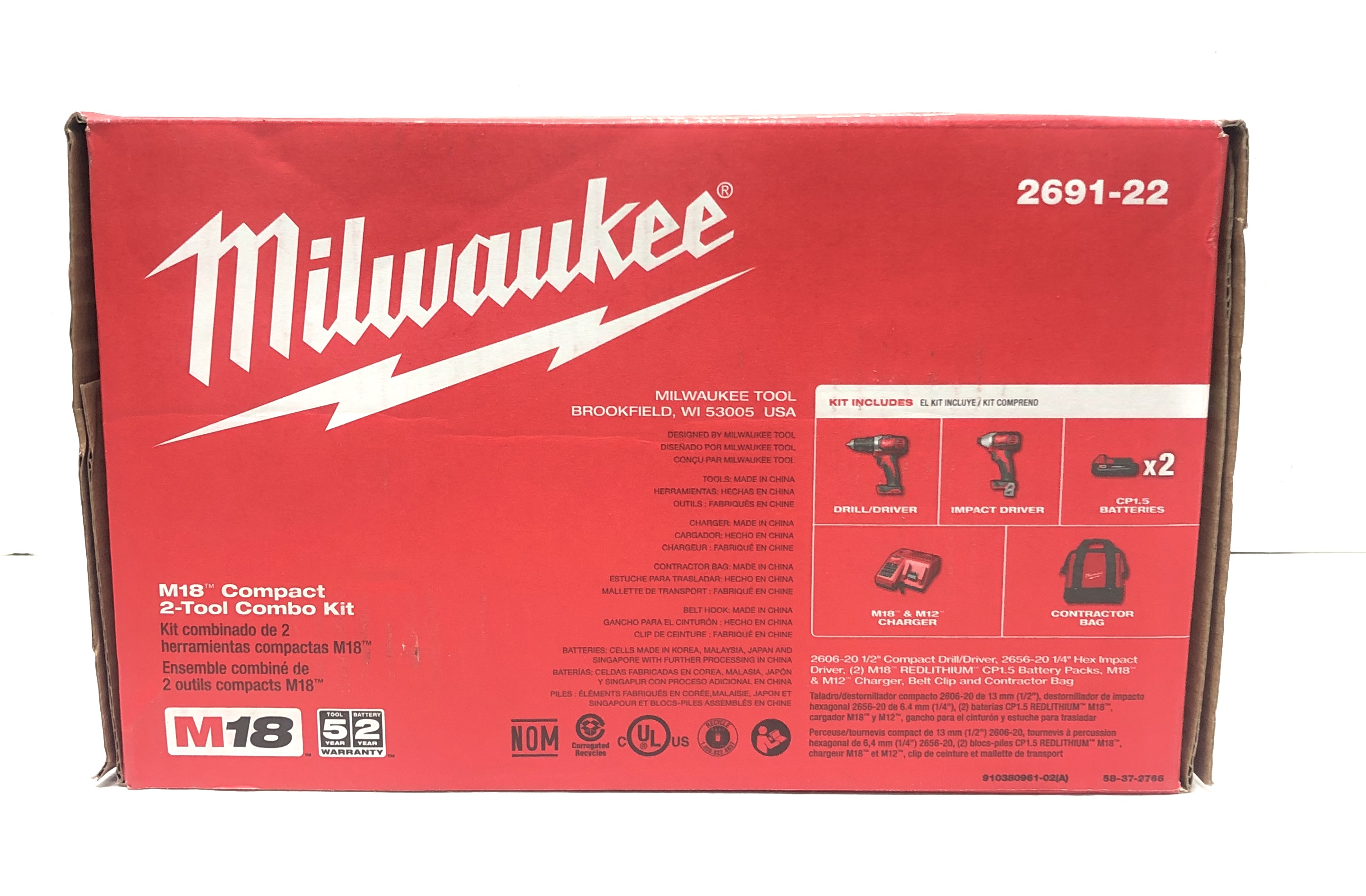 Milwaukee Cordless hand tools 2691-22