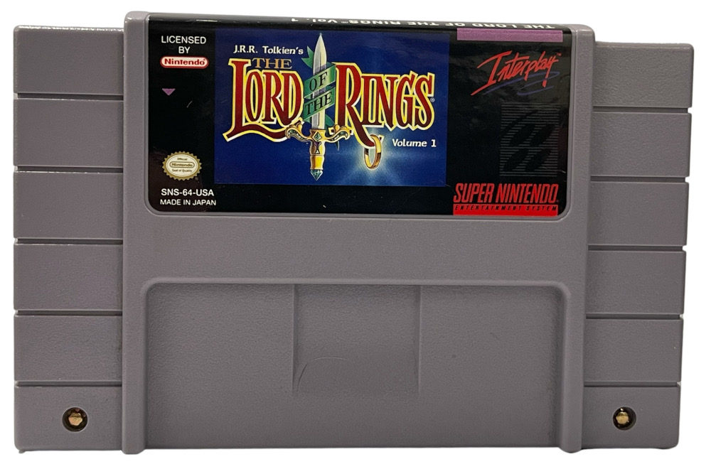 Nintendo Game Lord Of The Rings Volume 1