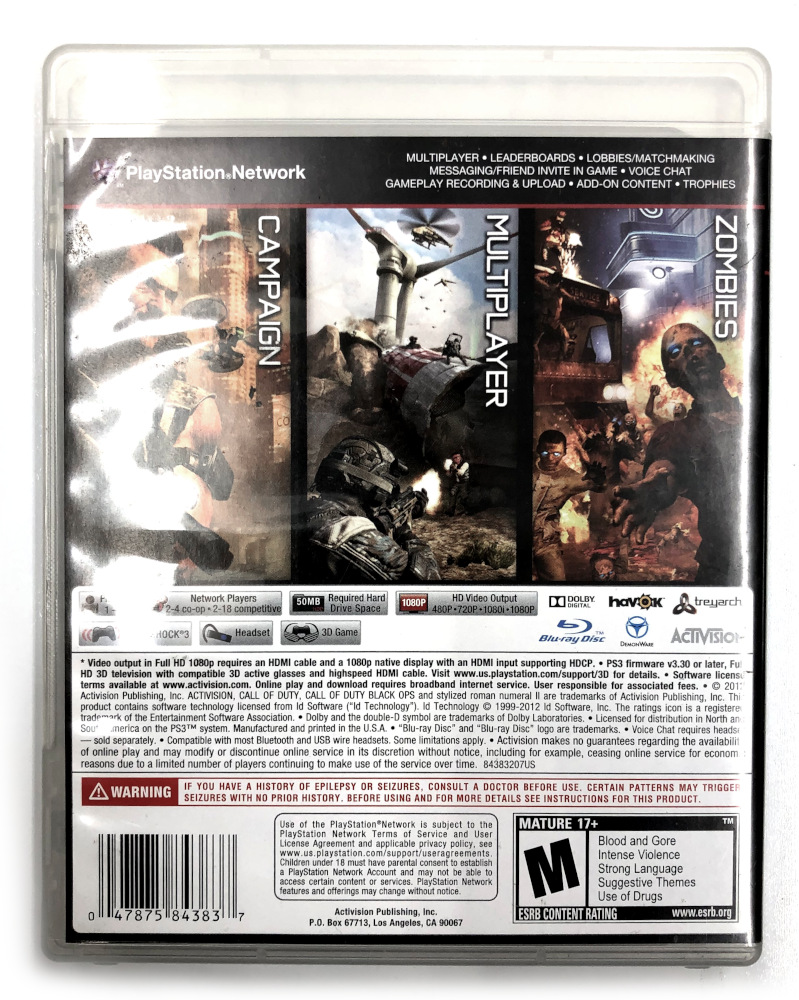 Sony Game Call of Duty: Black Ops 2