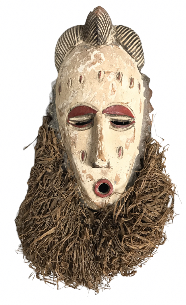 Zaire Sculptures Bakota Tribe Mask
