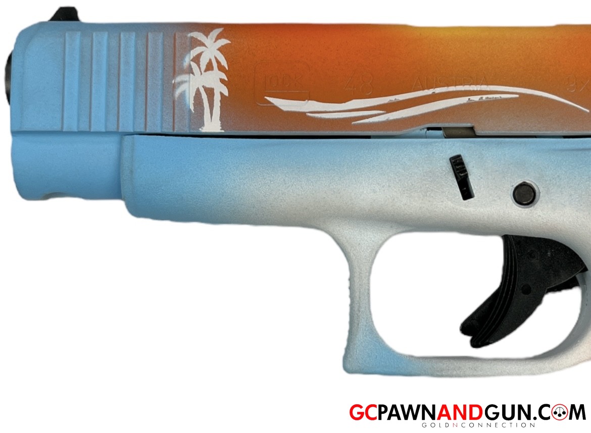 Glock 48 Beach Cerakote - PA4850204-CD 9 MM 4.17" - Semi Auto Pistols ...