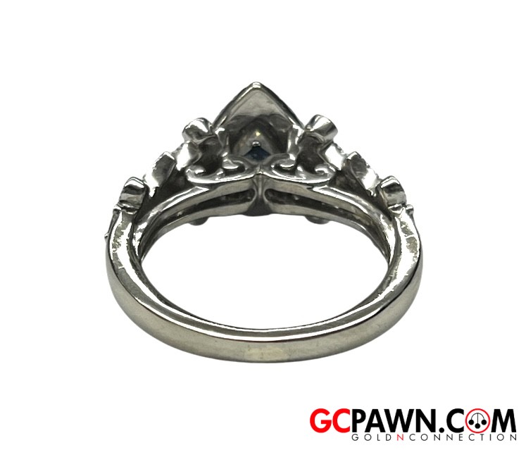 Vera Wang "Love Collection" Women's Solitaire ring 14kt White Gold ...