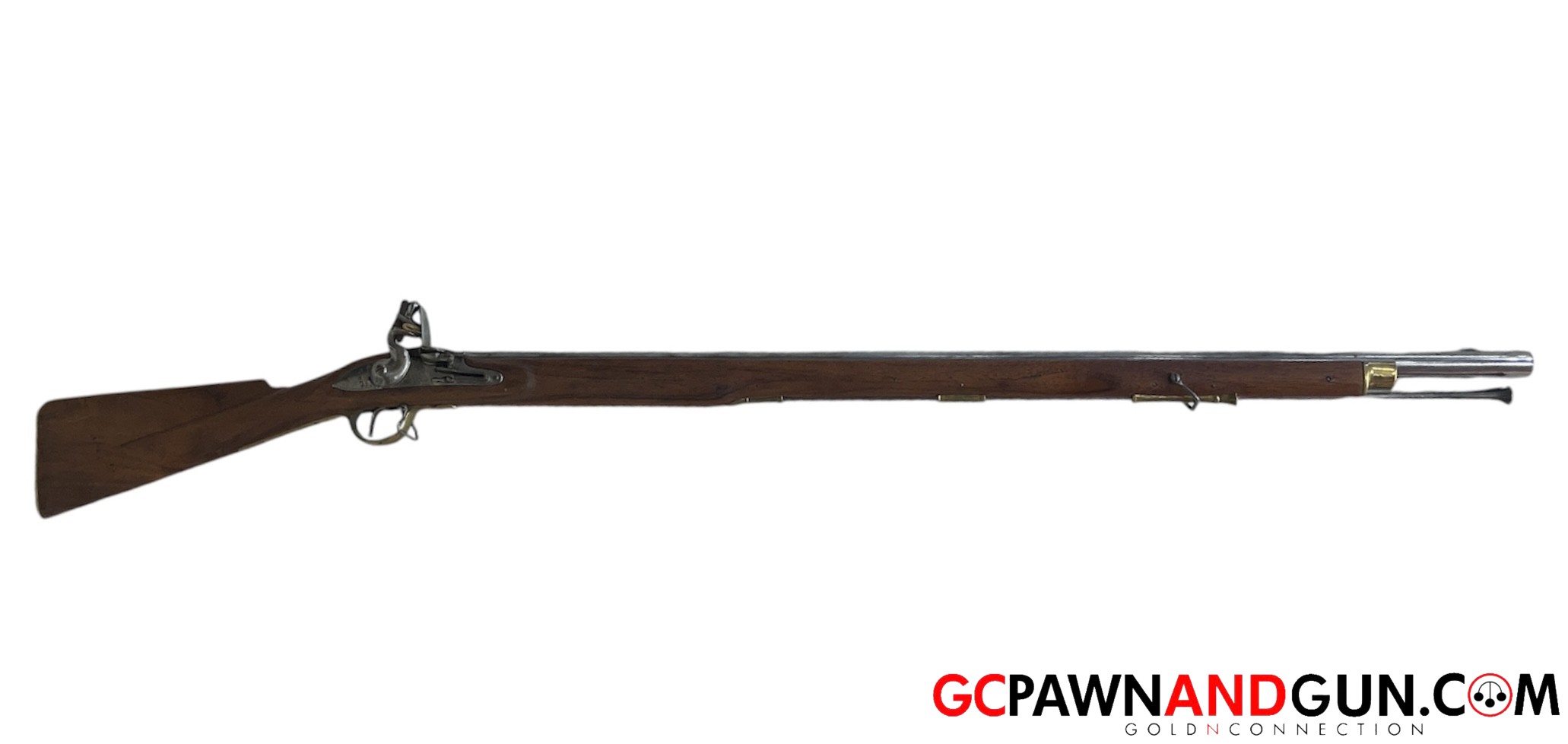 Custom GR Tower Musket Flint Lock .75 Cal 39" Single Shot Black Powder ...