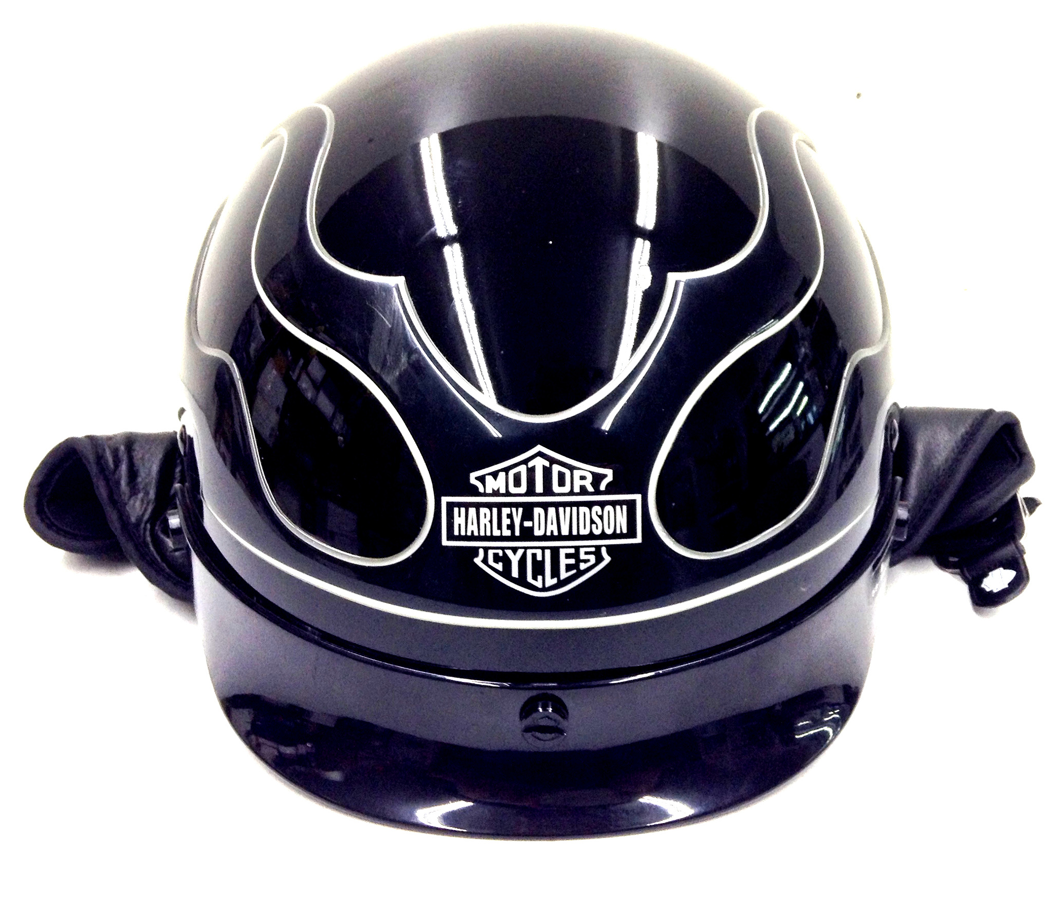 Harley Davidson Helmet Flame Half-Shell